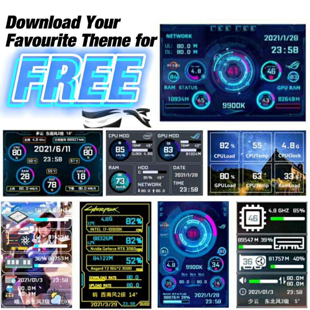 CPU Monitoring Smart Screen IPS Sensor Panel, Computers & Tech, Parts ...