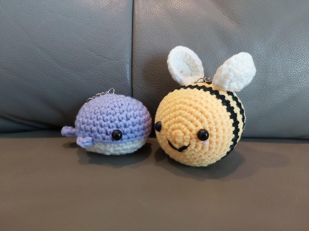Crochet bumblebee and whale, Hobbies & Toys, Stationery & Craft ...
