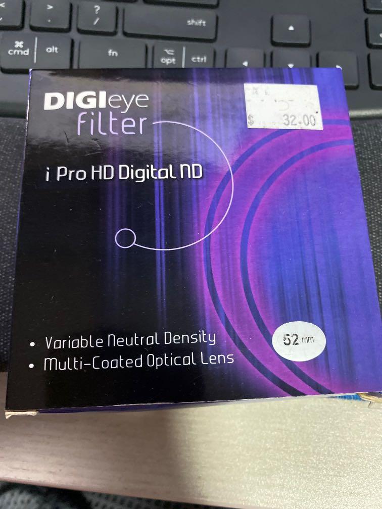 Digieye pro HD variable ND filter 52mm, Photography, Lens & Kits on ...