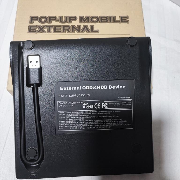 EXTERNAL DVD/CD DRIVE POP-UP MOBILE EXTERNAL, Computers & Tech, Parts ...