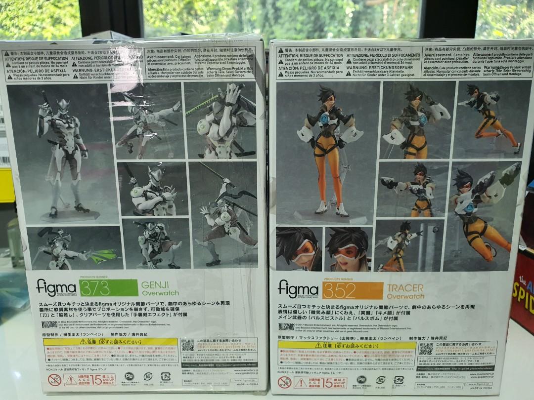 Figma Overwatch Figures- Genji and Tracer. Selling as a set., Hobbies ...
