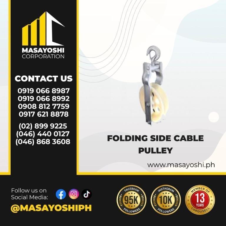 Folding Side Cable Pulley | Cable Roller | Wire Pulling | Cable Drum ...