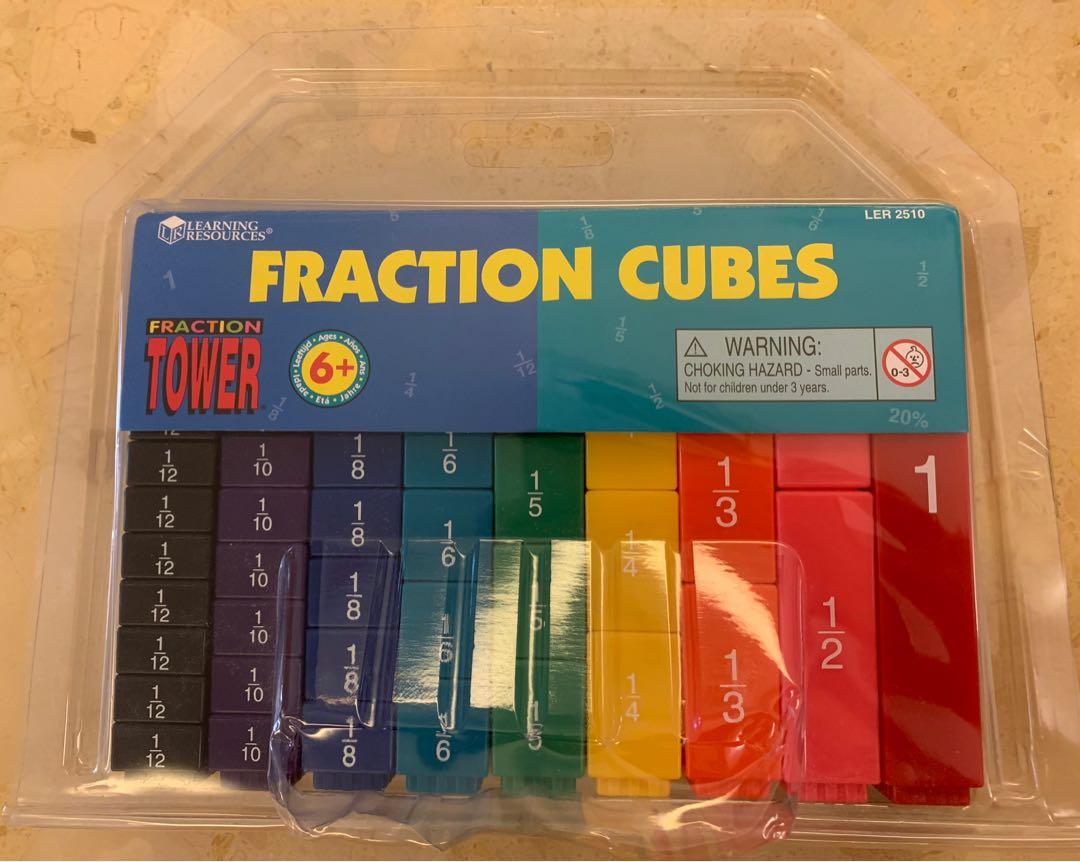Fraction Cubes, Fraction Tower, 興趣及遊戲, 書本 & 文具, 兒童書籍 - Carousell