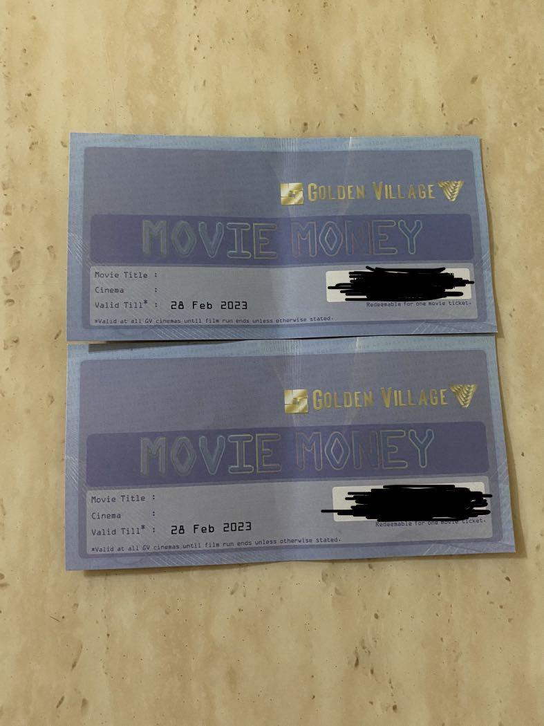Golden Village movie tickets, Tickets & Vouchers, Event Tickets on ...