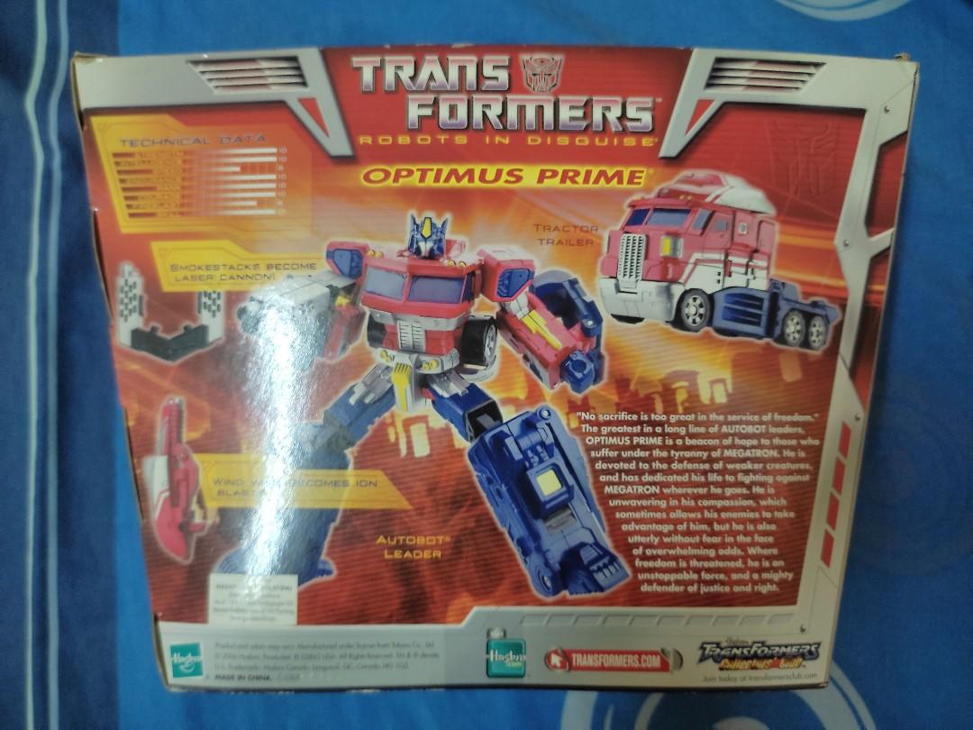 Hasbro Transformers Robot In Disguise Optimus Prime aka Henkei Convoy ...