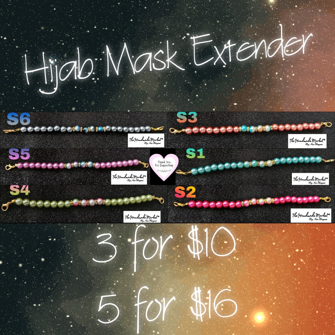 Hijab Mask Extenders April 2022 Edition, Women's Fashion, Muslimah ...