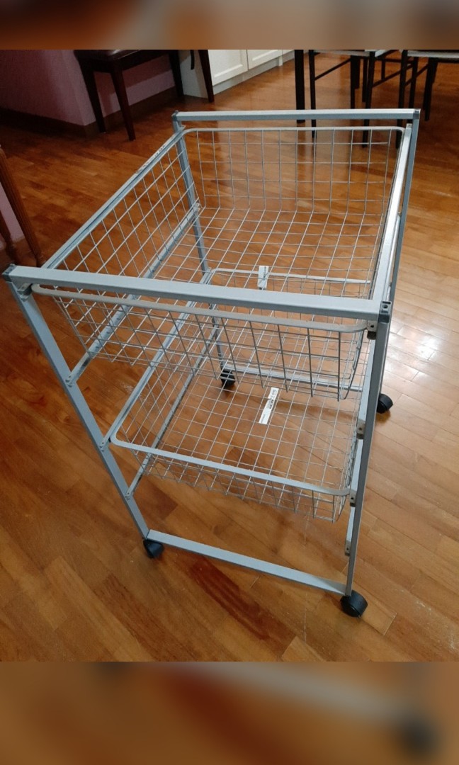 Ikea rack with wheels, Furniture & Home Living, Furniture, Shelves ...