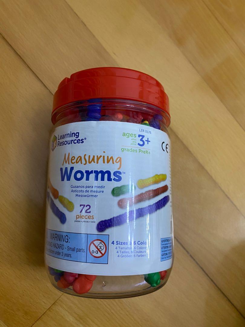Learning resources measuring worms 量度長度小熊, 兒童＆孕婦用品, 嬰兒玩具 - Carousell