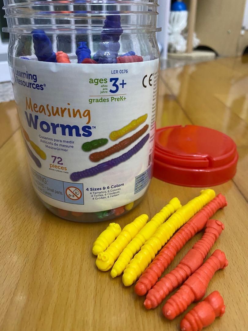 Learning resources measuring worms 量度長度小熊, 兒童＆孕婦用品, 嬰兒玩具 - Carousell