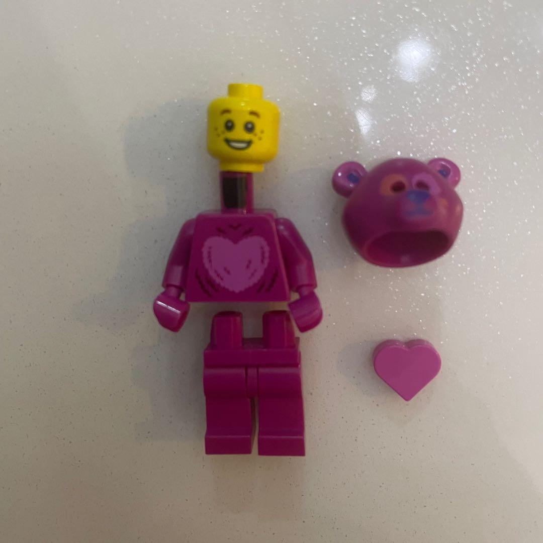 Lego BAM Pink Valentines Bear Suit Guy Minifigure, Hobbies & Toys, Toys ...