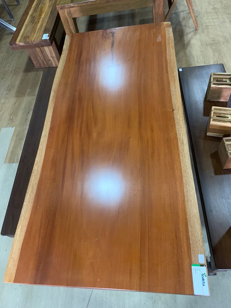 Mahogany ,slab dining table, Furniture & Home Living, Furniture, Other ...