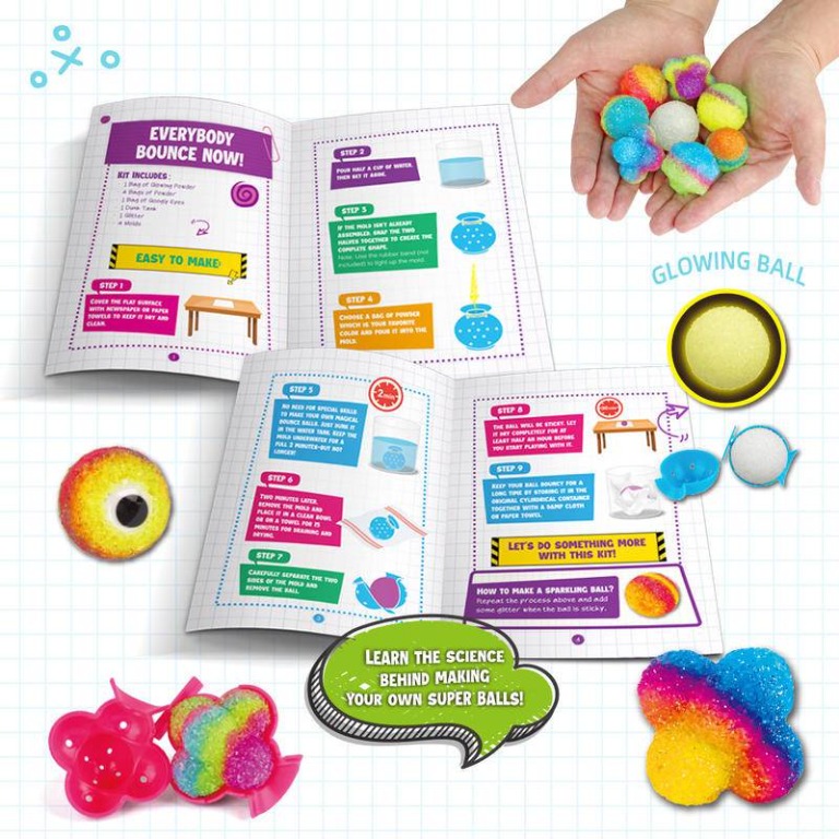 Make Your Own DIY Bouncy Ball Craft Kit for Kids - Create Your Own ...