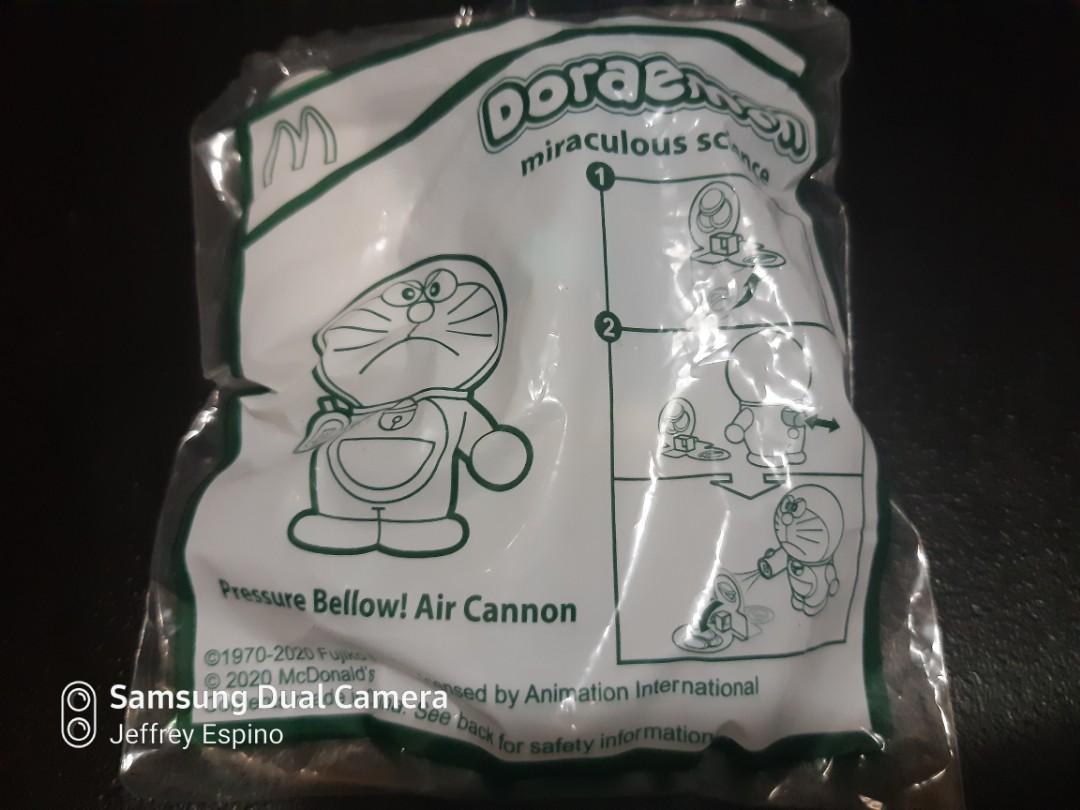Mcdo Doraemon Miraculous Science Pressure Bellow Air Cannon toy sealed ...