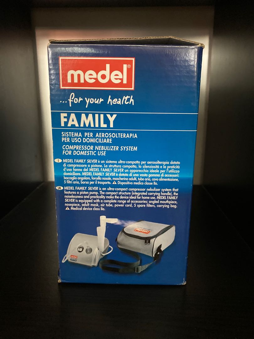 Medel Family Silver Nebulizer, Health & Nutrition, Medical Supplies ...