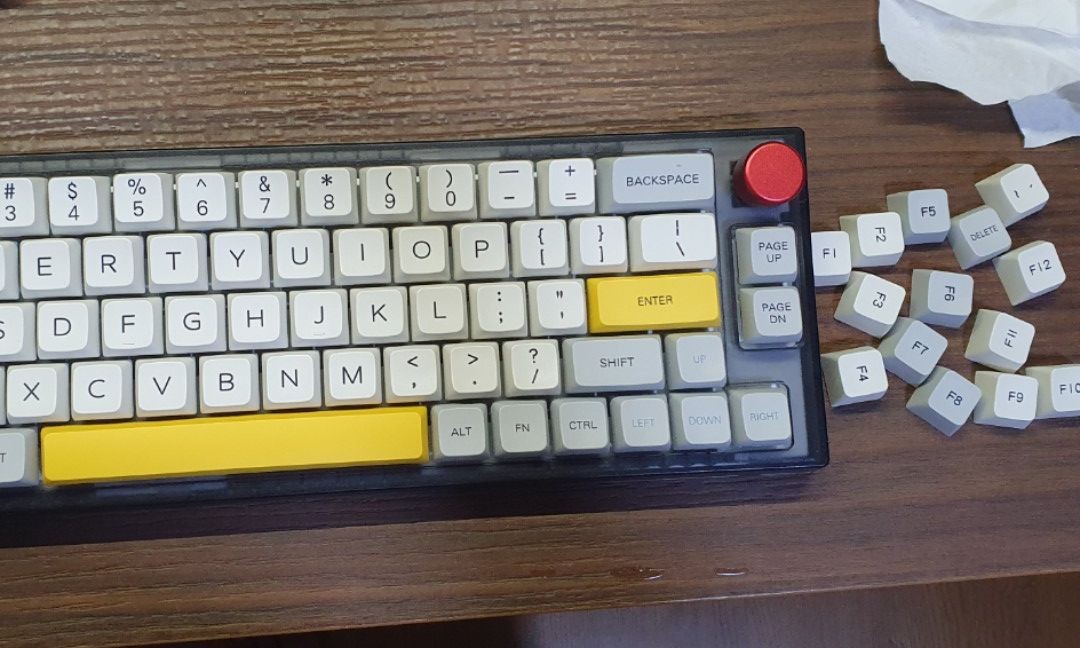 Mk 66 pro with knob. 65% mechanical keyboard wireless bluetooth ...