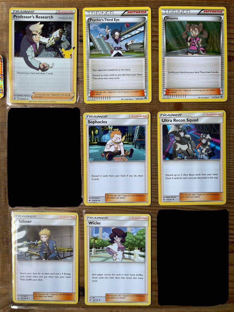 Pokémon TCG - Supporter Cards, Hobbies & Toys, Toys & Games on Carousell