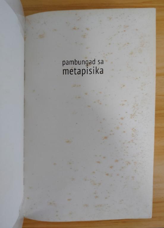 Pre-loved Pambungad sa Metapisika by Fr. Roque Ferriols (BlueBooks ...