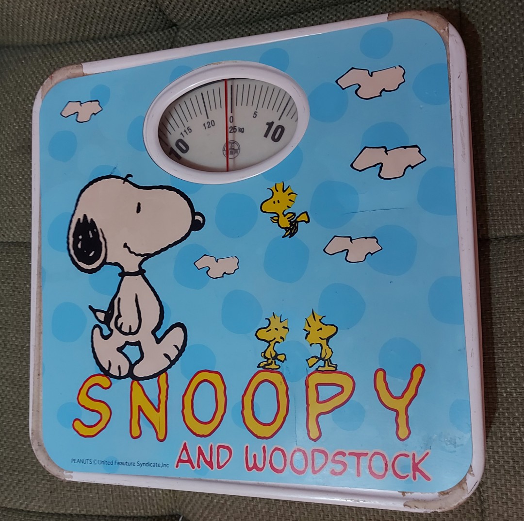 Preloved Snoopy Weighing Scale, Health & Nutrition, Health Monitors ...