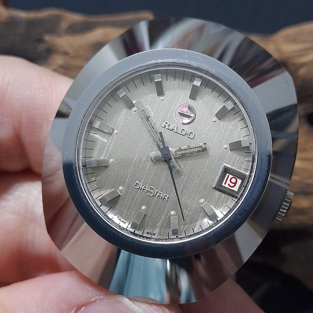 Rado Diastar 1 AT Date 35mm Men scratch proof Tungsten carbide Gun ...