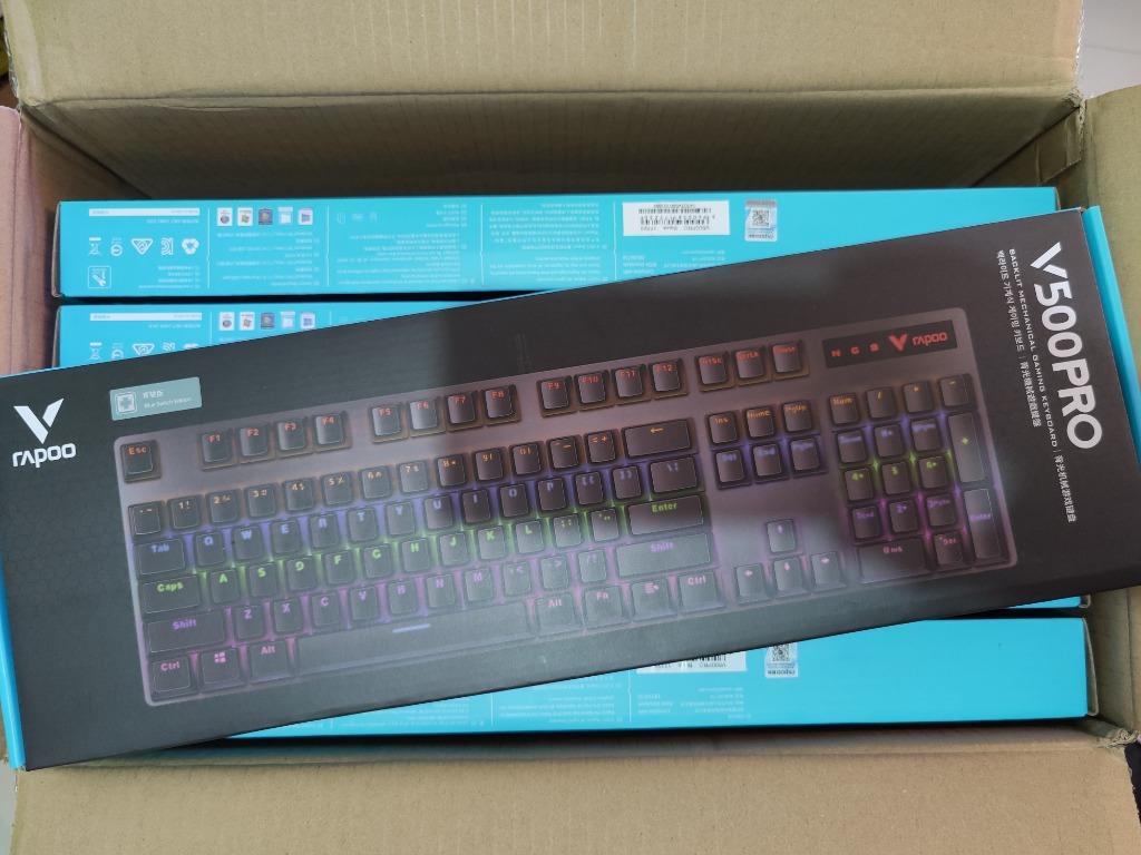 Rapoo V500 Pro Mechanical RGB Gaming Keyboard, Computers & Tech, Parts & Accessories, Computer ...