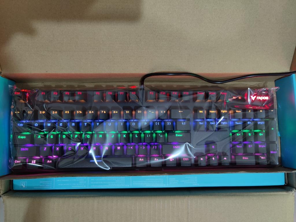 Rapoo V500 Pro Mechanical RGB Gaming Keyboard, Computers & Tech, Parts ...