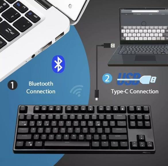 ROYAL KLUDGE RK987 Mechanical keyboard 87 key white LED, Computers ...