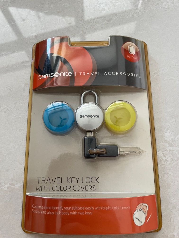 Samsonite Travel Key Lock with color covers, Hobbies & Toys, Travel ...