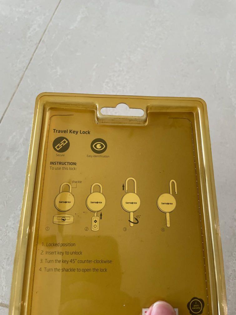 Samsonite Travel Key Lock with color covers, Hobbies & Toys, Travel ...