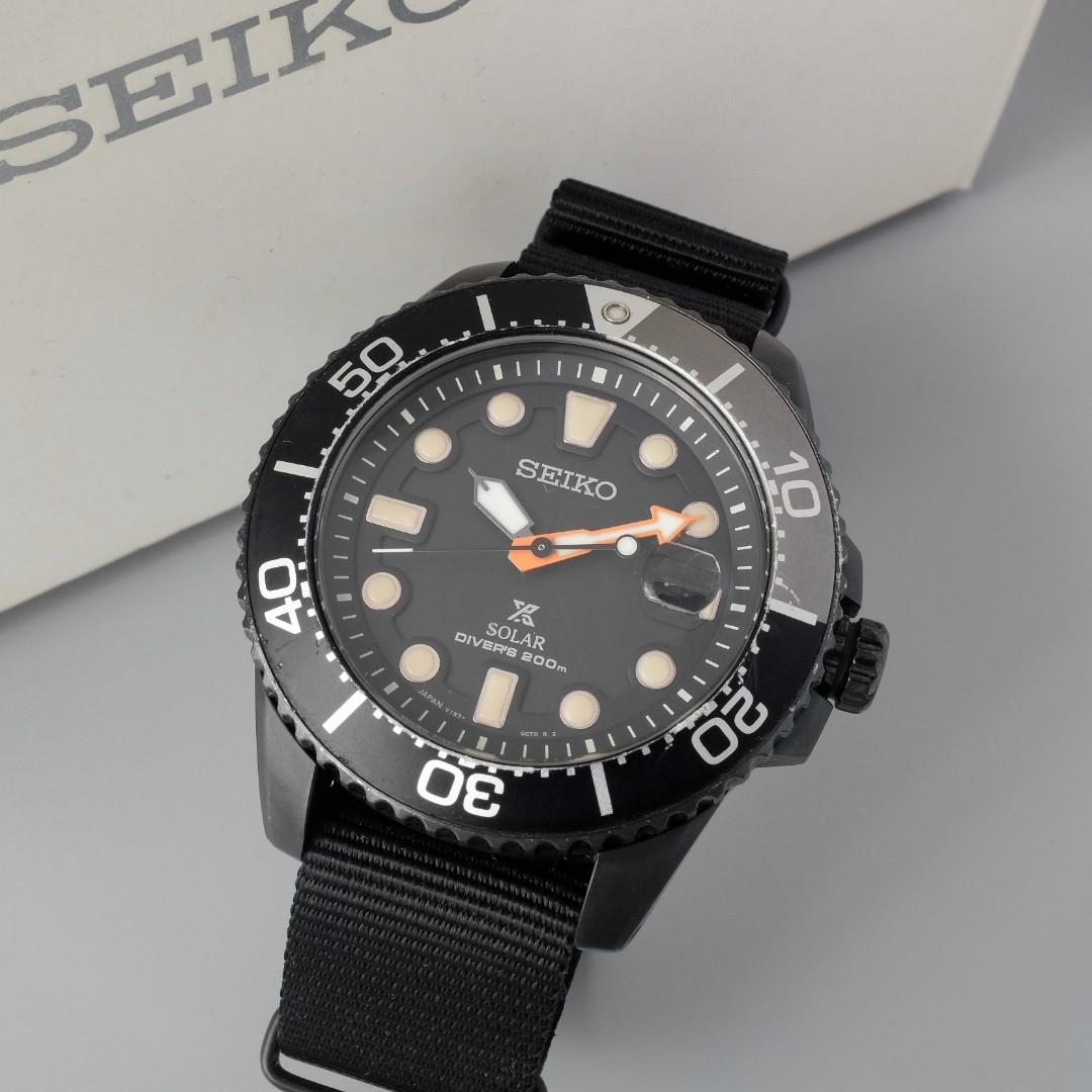 Seiko JDM Black Series Solar Air Diver from 2017 (Box & Papers), Luxury ...
