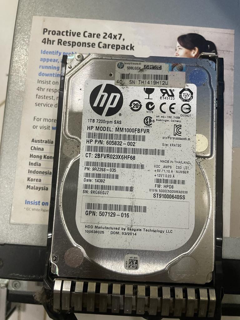 Server Sas Hard Disk Computers And Tech Parts And Accessories Hard Disks And Thumbdrives On Carousell