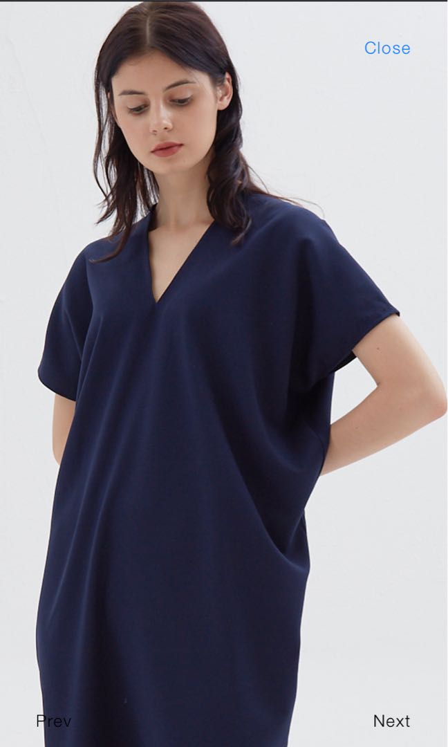 Shop At Velvet Elevation Dress Navy, Women's Fashion, Dresses & Sets ...