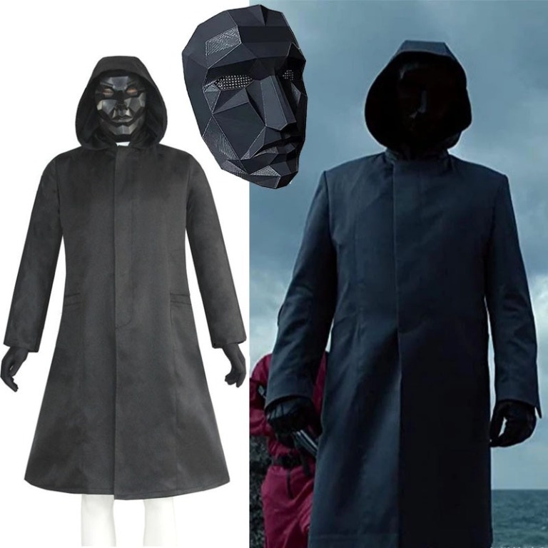 Squid Game Cosplay Cloak Boss Trench Coa, Hobbies & Toys, Toys & Games ...