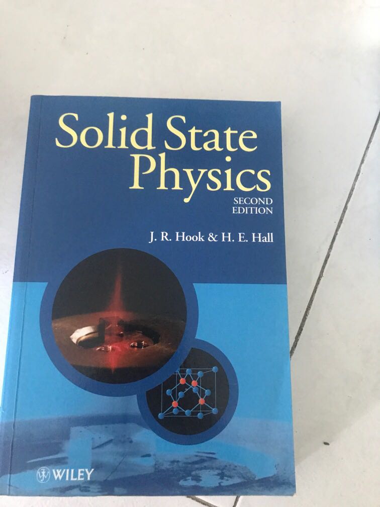 Text book solid state physics by hook and hall, Everything Else on ...