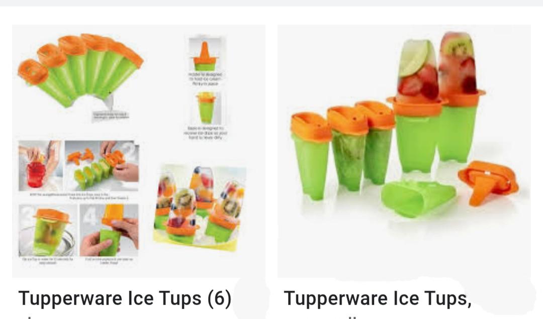 Tupperware Ice Tups (6), TV & Home Appliances, Kitchen Appliances, Ice ...