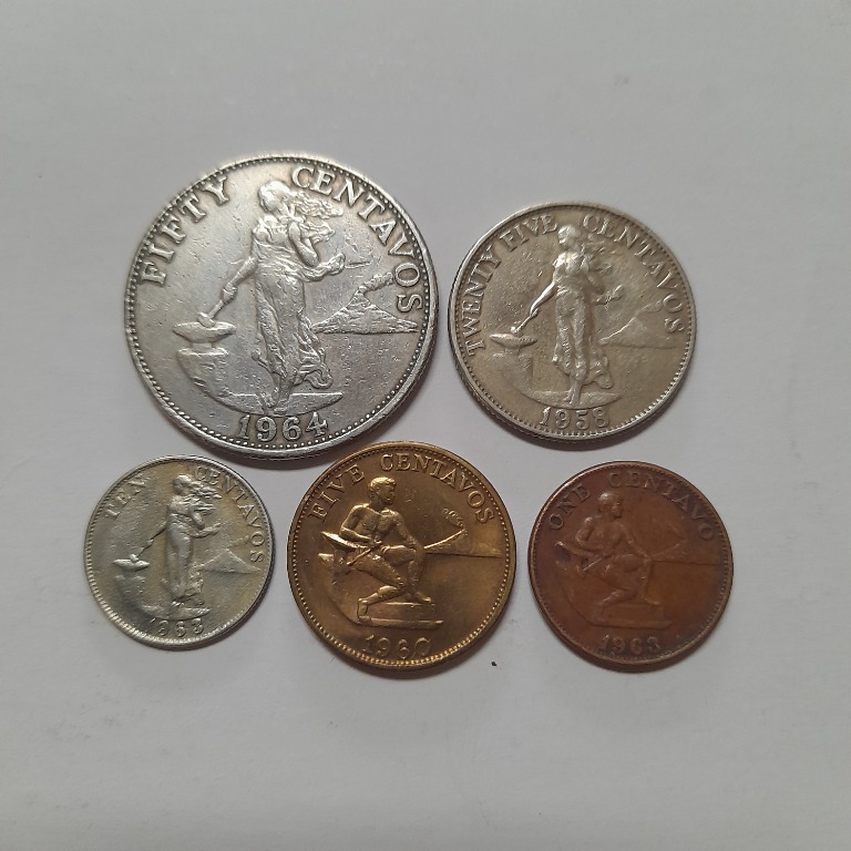 Vintage/Old Philippine Coin set (English Series), Hobbies & Toys ...