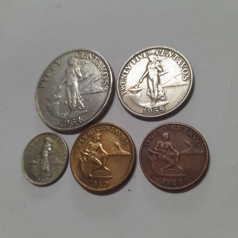 Vintage/Old Philippine Coin set (English Series), Hobbies & Toys ...