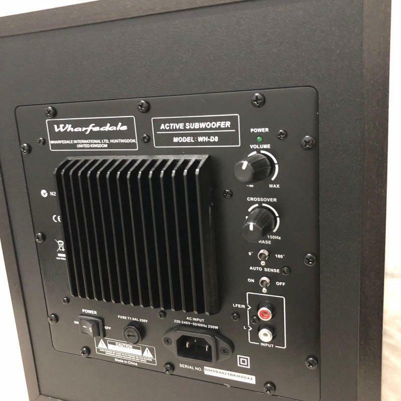 Wharfedale Subwoofer Active WH-D8 8inch speaker 8吋 主動式 低音炮 喇叭, 興趣及遊戲 ...