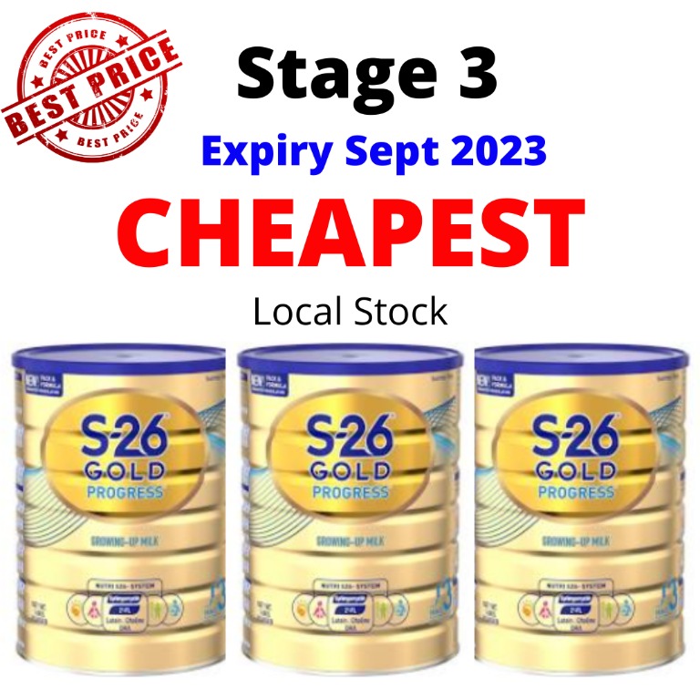 *Out of Stock* Wyeth S26 Progress Gold Grow Up Milk Formula - Stage 3, 1.6kg (S26 Stage 3 ...