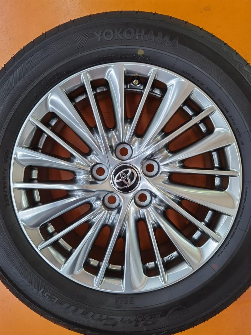 17 inch toyota alphard rims & 225/60/17 Yokohama E51A tyres, Car ...