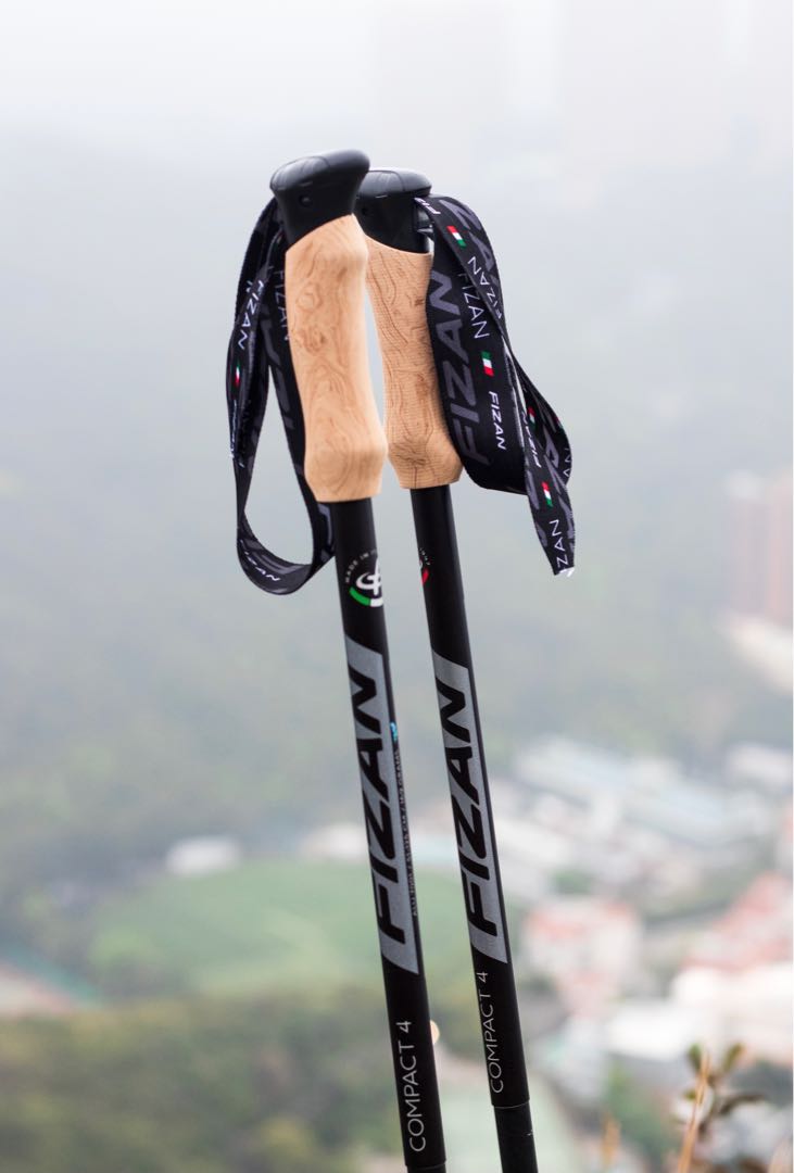 [現貨] 意大利製造 FIZAN COMPACT 4 （一對）行山仗 露營用品, 運動產品, 行山及露營 - Carousell