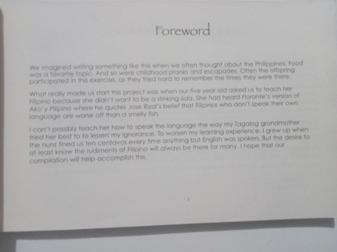 Ano 'yon? Ano 'yan? The whats and whys of being Filipino, Hobbies ...