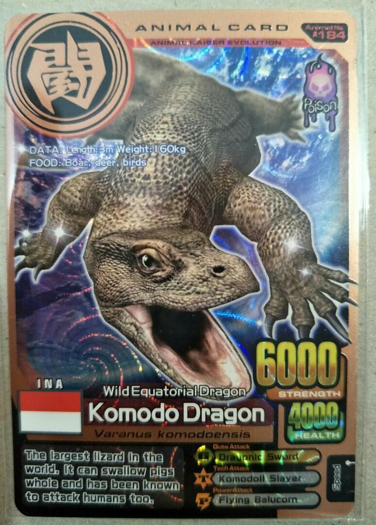 BANDAI Animal Kaiser Evo.3 Animal Card Komodo Dragon {Brown Rare ...