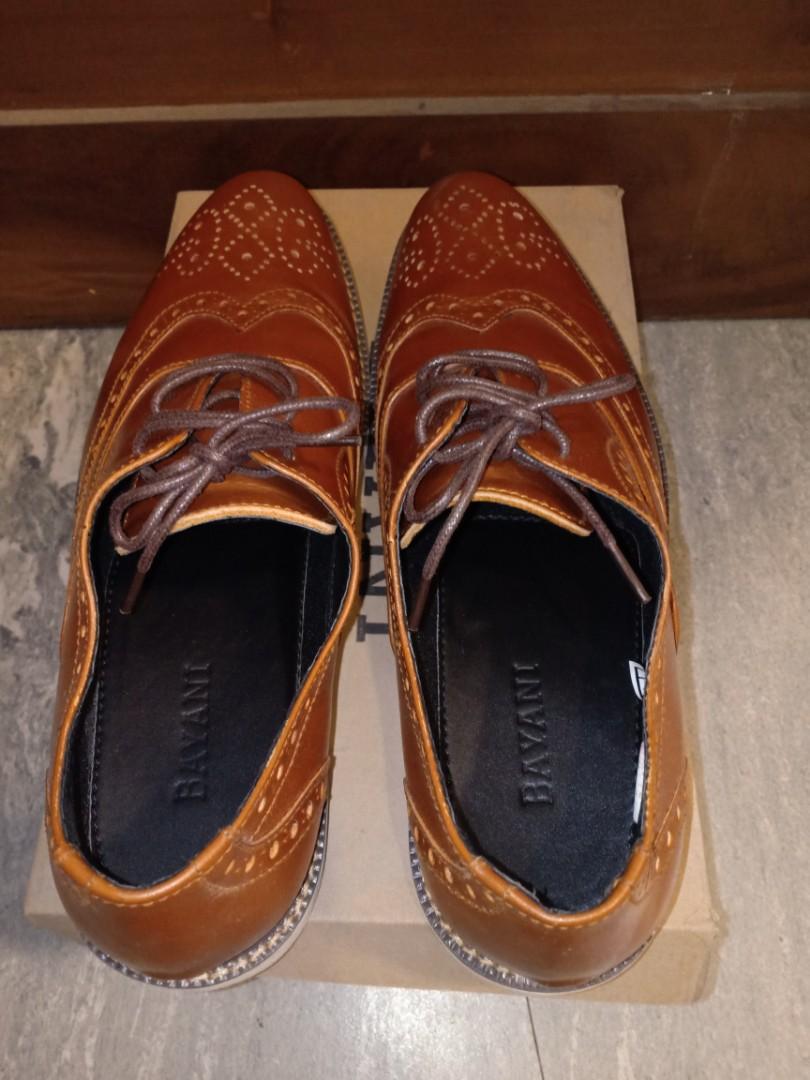 Bayani Brown Leather Shoes, Men's Fashion, Footwear, Casual Shoes on ...