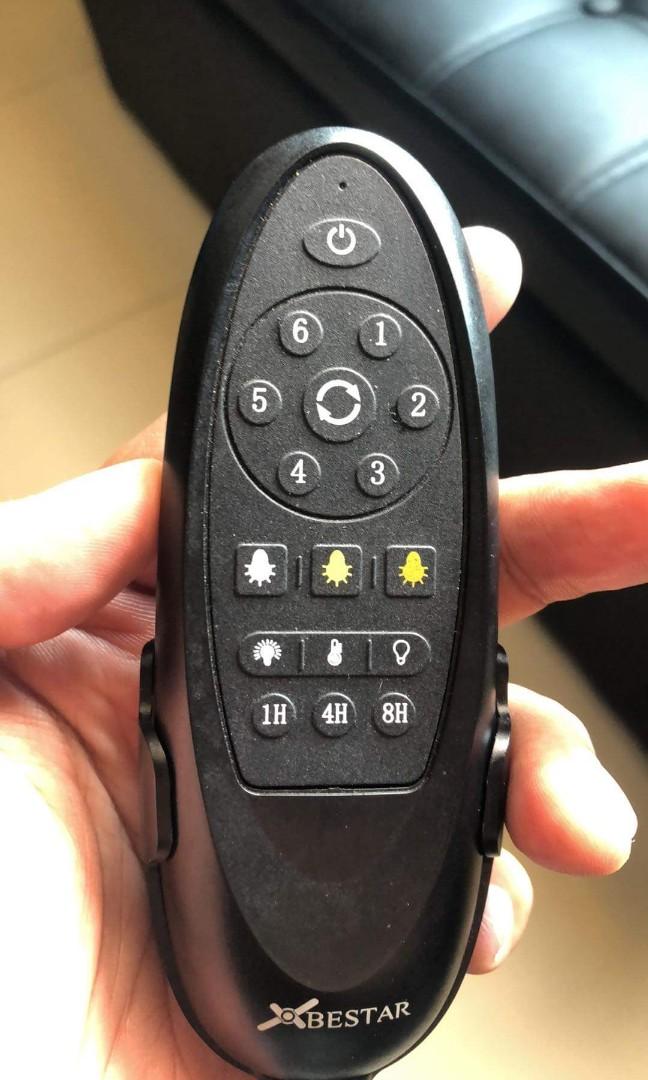 BLACK BESTAR DC Ceiling Fan - Raptor Razor 54” + 24W Tri Color LED ...