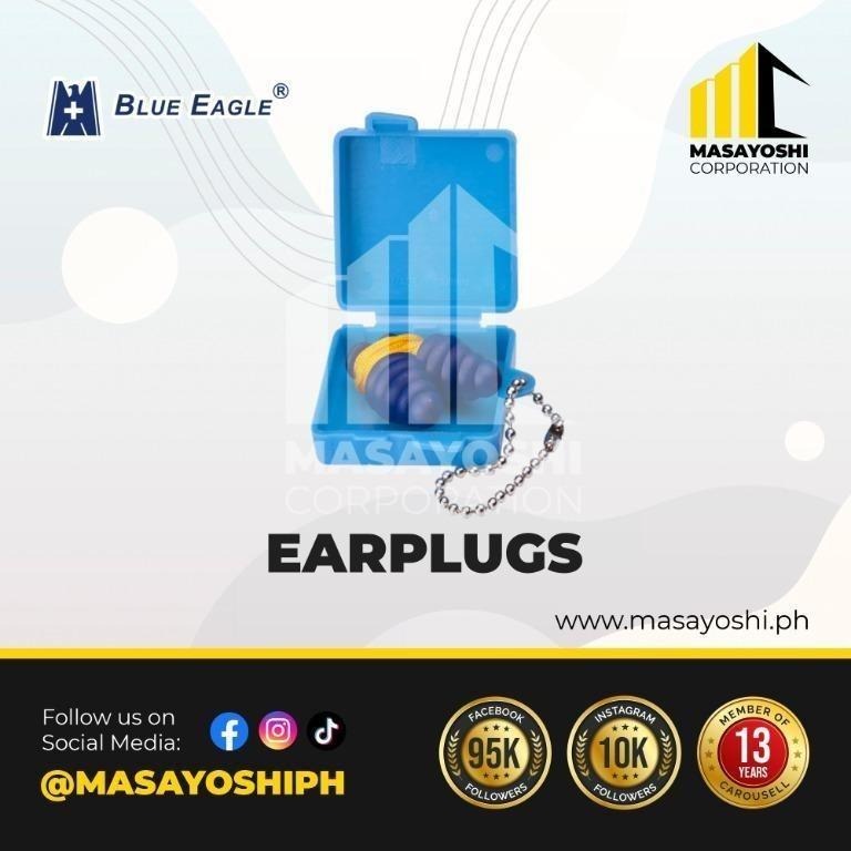 Blue Eagle Ear Plugs, Safety Equipment. PPE, Noise Reduction Earplugs ...