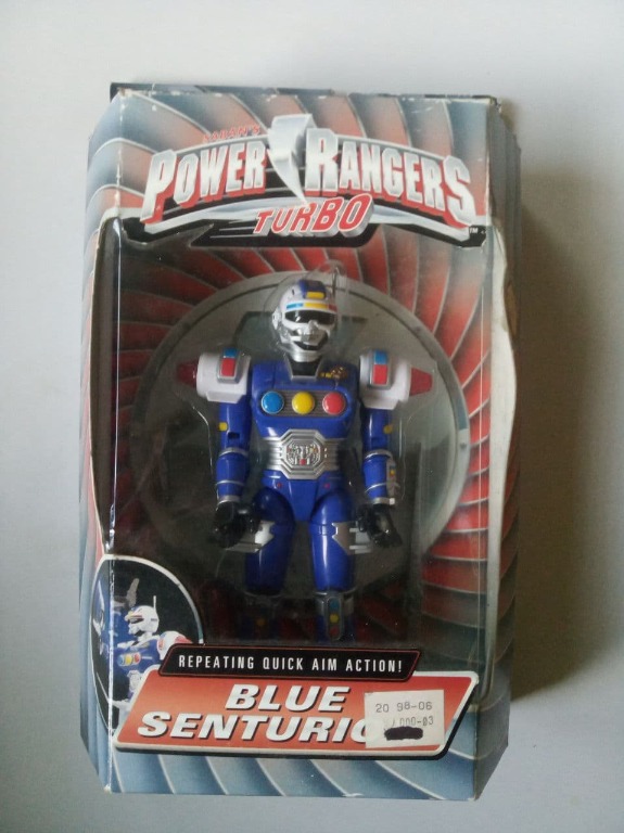 Blue Senturion Power Rangers Turbo 1997 Saban Bandai Super Sentai MMPR ...