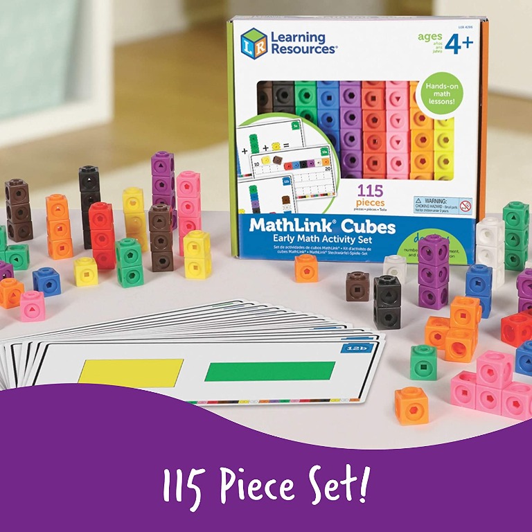 BNIB: Learning Resources LER4286 MathLink Cubes Early Math Activity Set ...