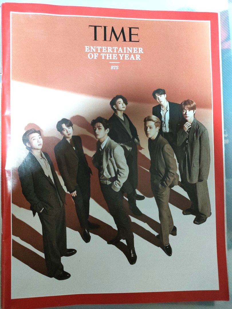 BTS Time Magazine Entertainer of the Year - Dec 2020, Hobbies & Toys ...