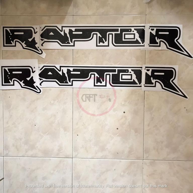 CFS68 High Quality Ford Ranger Raptor Wildtrak Logo Sticker Stiker ...
