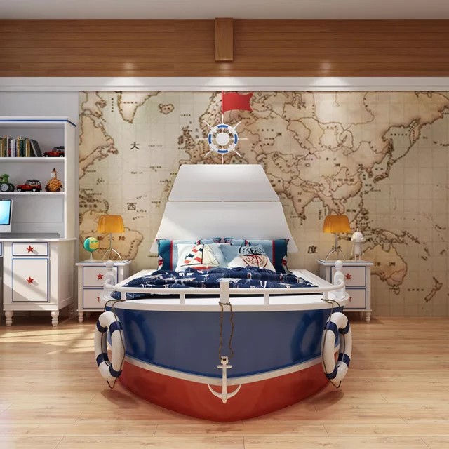 Children Nautical Ship bed frame, Furniture & Home Living, Furniture ...
